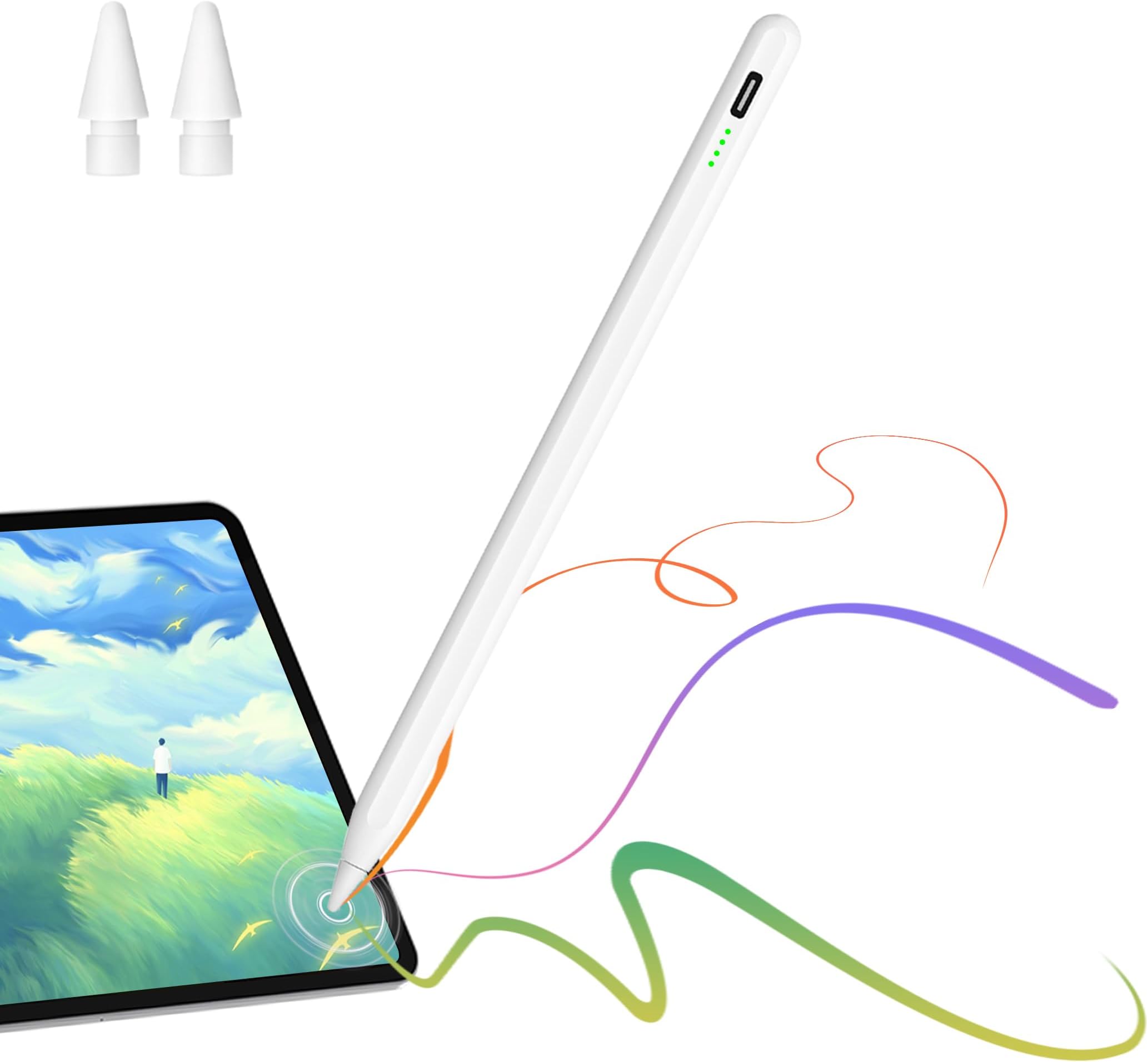 Amazon.com: Stylus for Apple iPad Pencil 6th/7th/8th/9th/10th, iPad Air ...