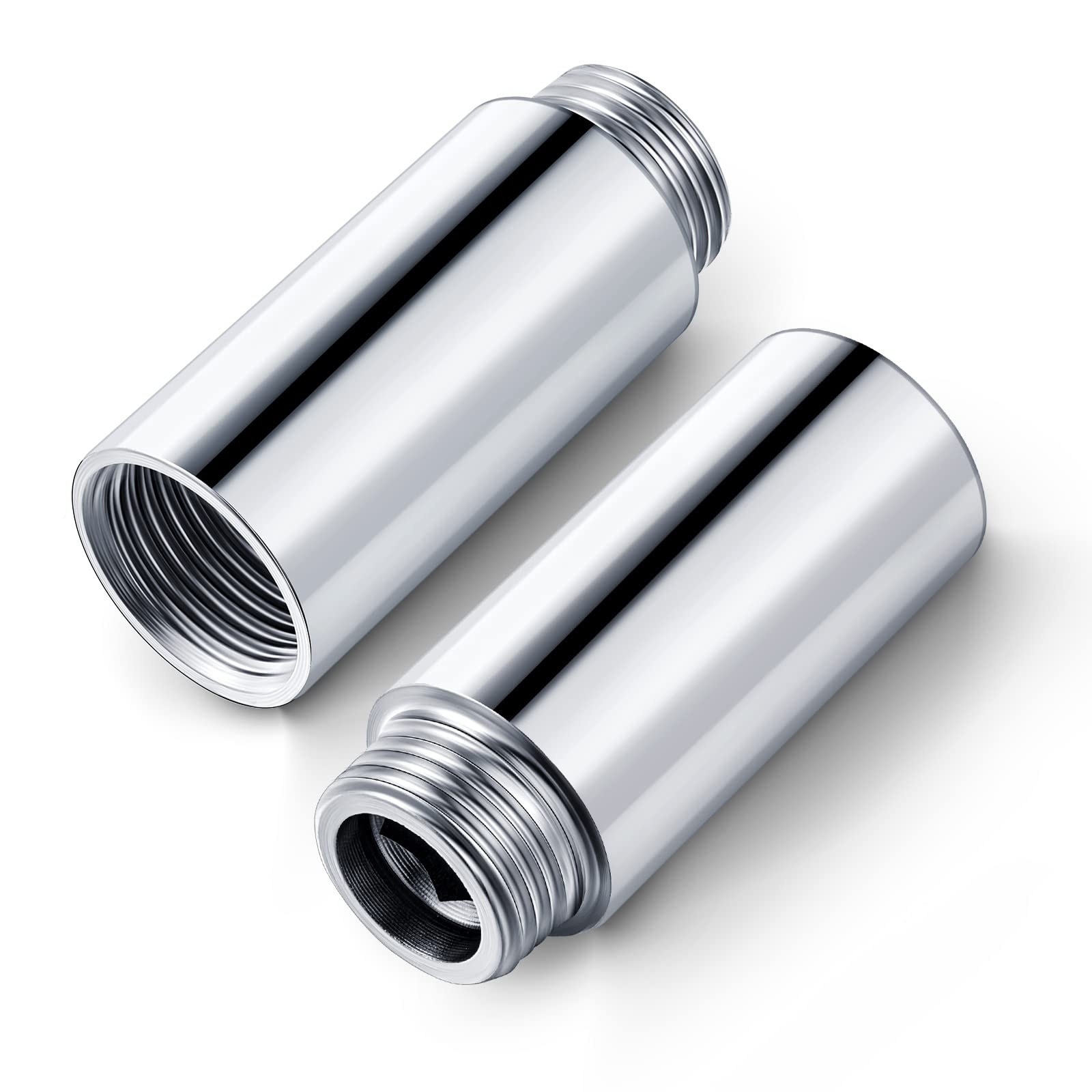 2 Pcs Shower Head Extension Arm Stainless Steel Shower Head Extender ...