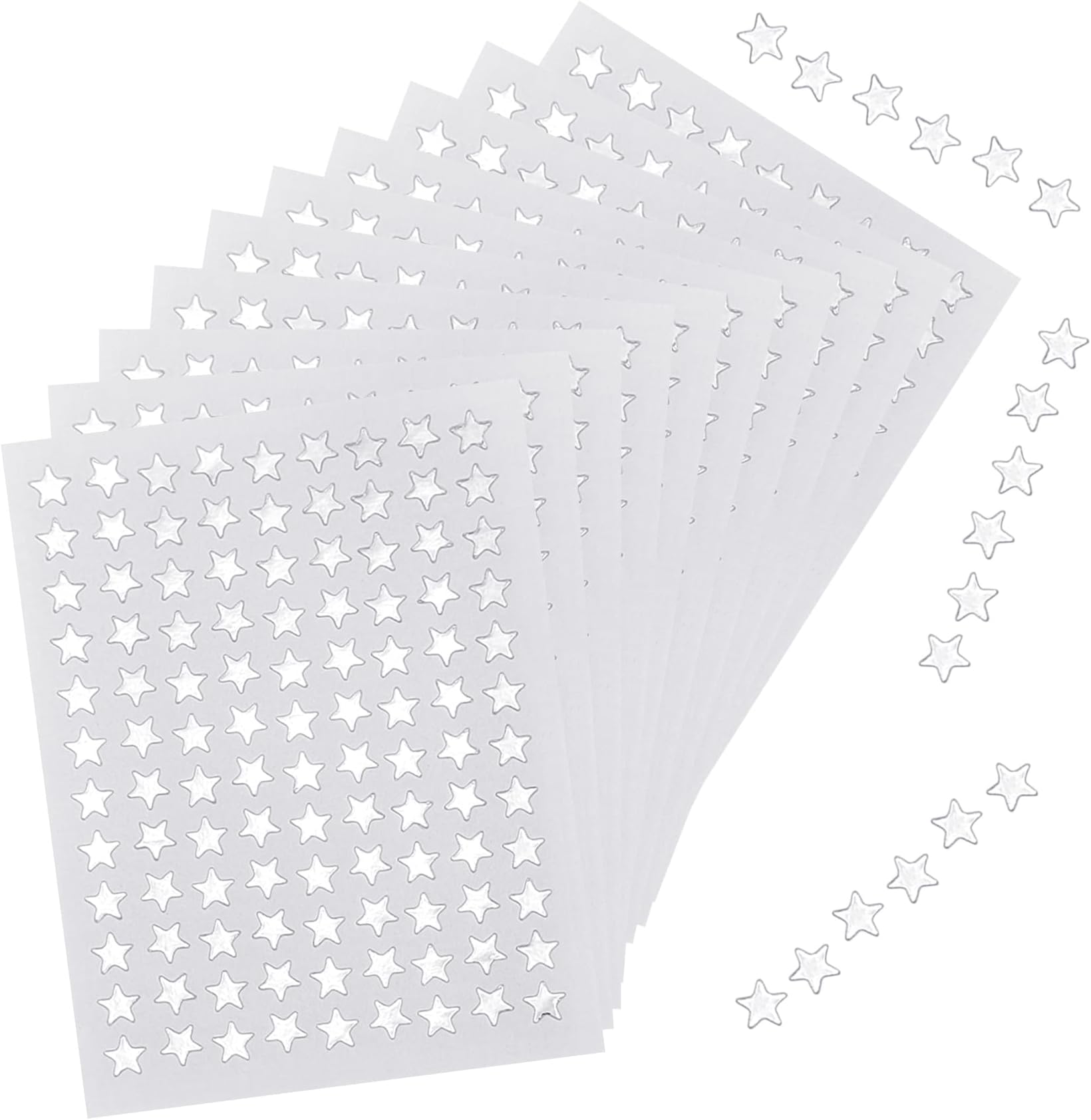Amazon.com: 1500pcs Star Sticker, Self-Adhesive Holographic Small Star ...