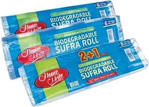 Home Mate Biodegradable Sufra Roll 100x100cm 90 Sheets 3 x 6 Rolls ...