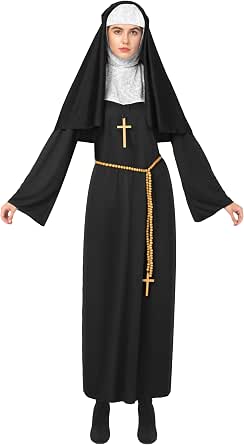 Spooktacular Creations Nun Costume for Women Halloween with Attached ...