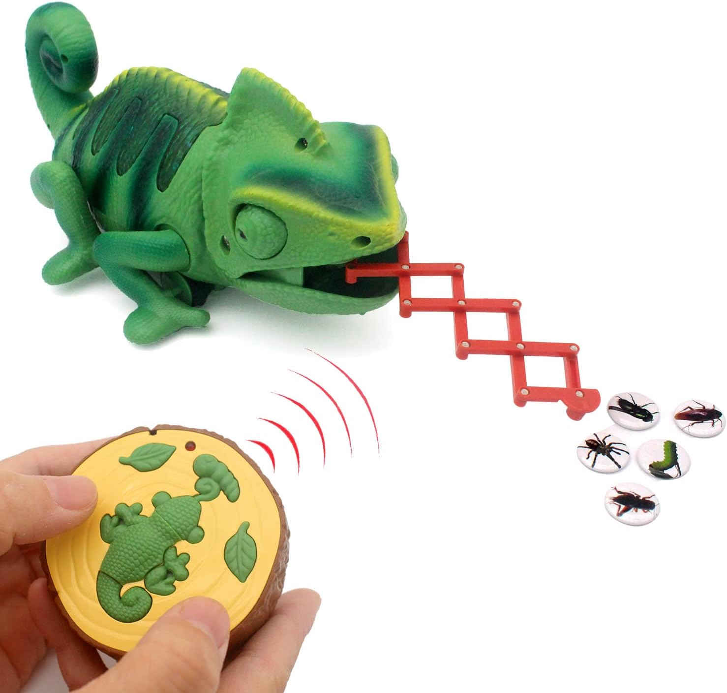 Amazon.com: Tipmant RC Chameleon Remote Control Animal Toy Realistic ...