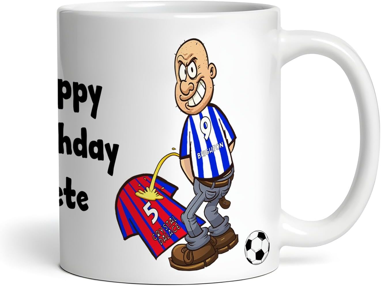 Brighton Weeing On Crystal Palace Funny Football Gift Team Personalised ...