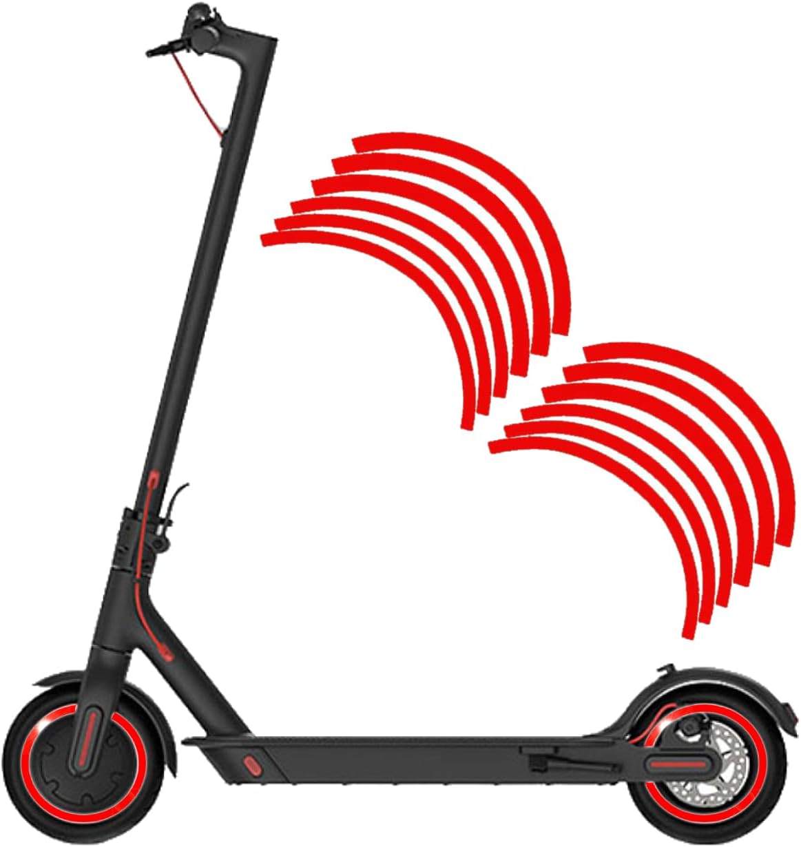 Amazon.com: Auskong Reflective Stickers for Electric Scooter ...