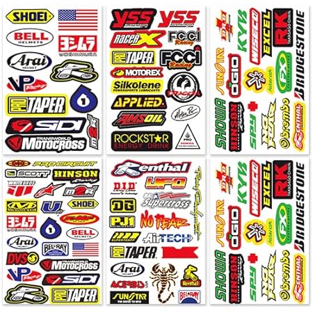 Amazon.com: Dirt Bike Motorcycles Supercross Motocross ATV Lot 6 vinyl ...