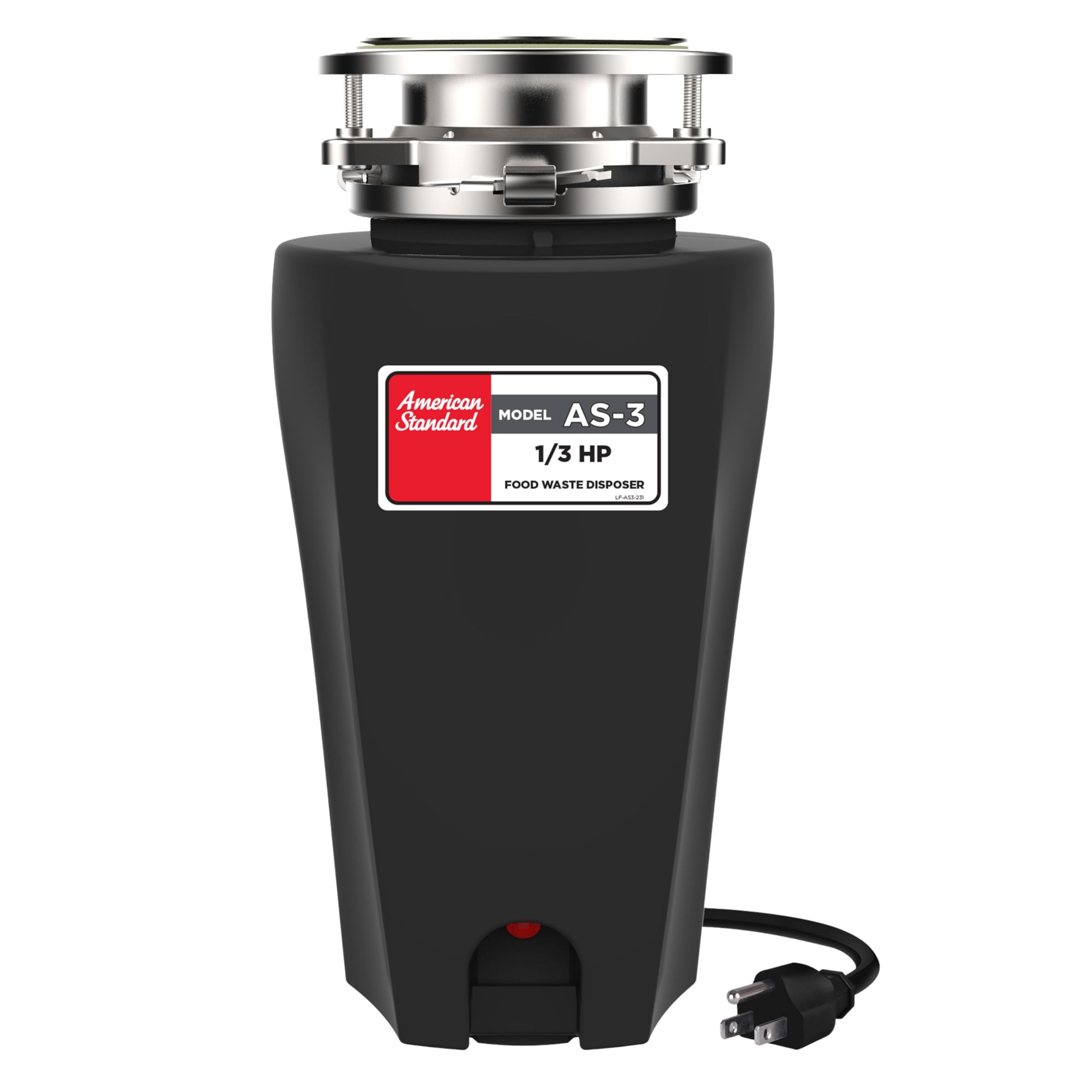 American Standard 10-US-AS-3 Garbage Disposer, 1/3 HP, Black - Amazon.com