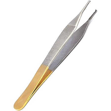 Amazon.com: Disposable Adson Tissue Forceps 4.75" Teeth 1x2, Pack of ...