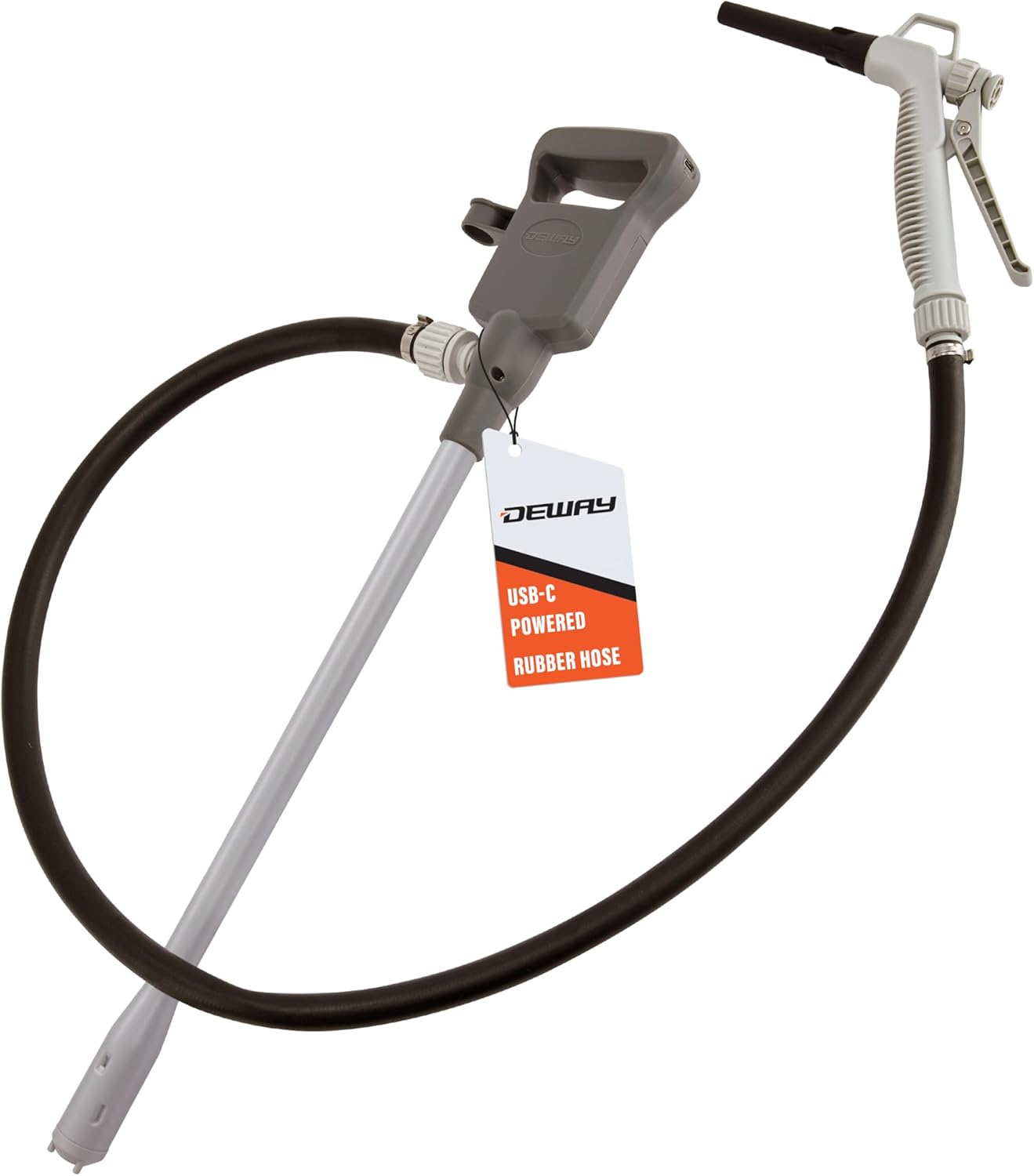 Amazon.com: Deway Automatic Fuel Transfer Pump with Nozzle for Quick Flow Control & Stop, 51 ...