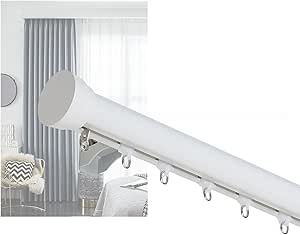 Amazon.com: Aluminum Curtain Track - Heavy-Duty Curtain Rails, Wall ...