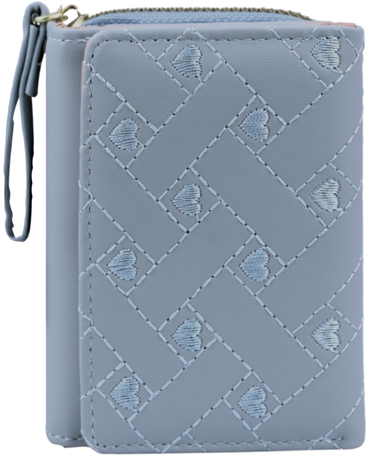 Amazon.com: Farcauo Cute Wallet Women Blue Small Wallets Coin Purse ...