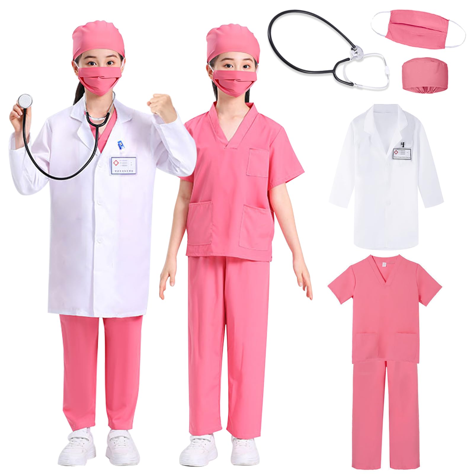 Amtum Kids Doctors Outfit Doctor Costume Kids with Lab ...