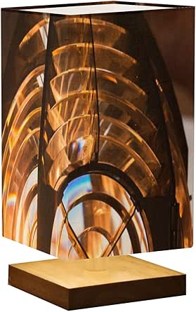 BAISTSAELER Minimalist Bedside Table Lamp Lighthouse lamp Fresnel Lens ...