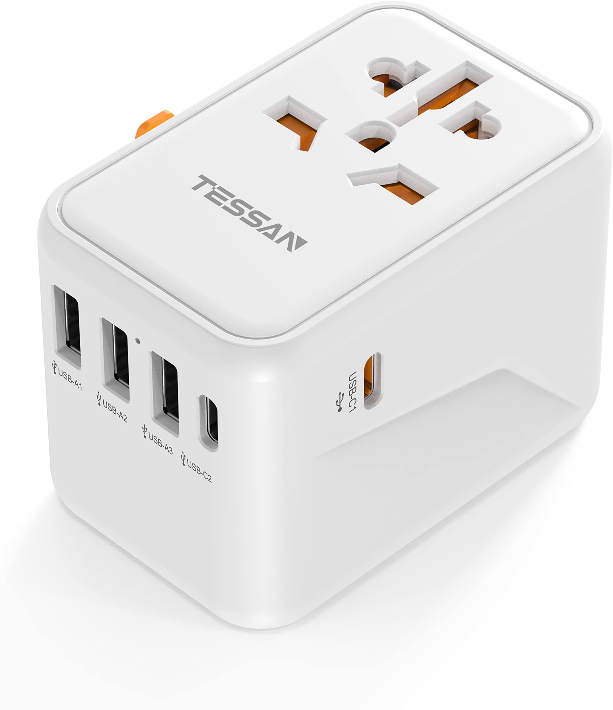 TESSAN Reiseadapter Weltweit PD Fast Charge, 45W Schnelles Aufladen ...