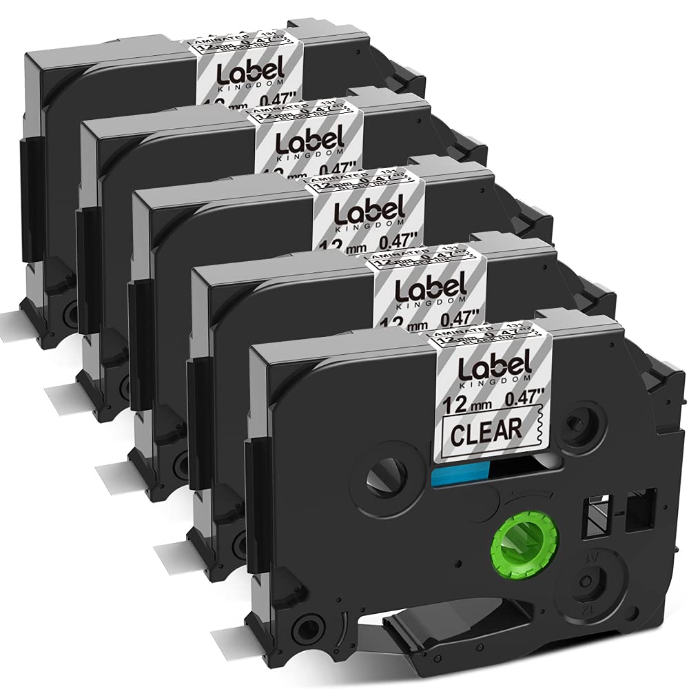 Label KINGDOM Compatible Label Tape Replacement for Label Tape Clear ...