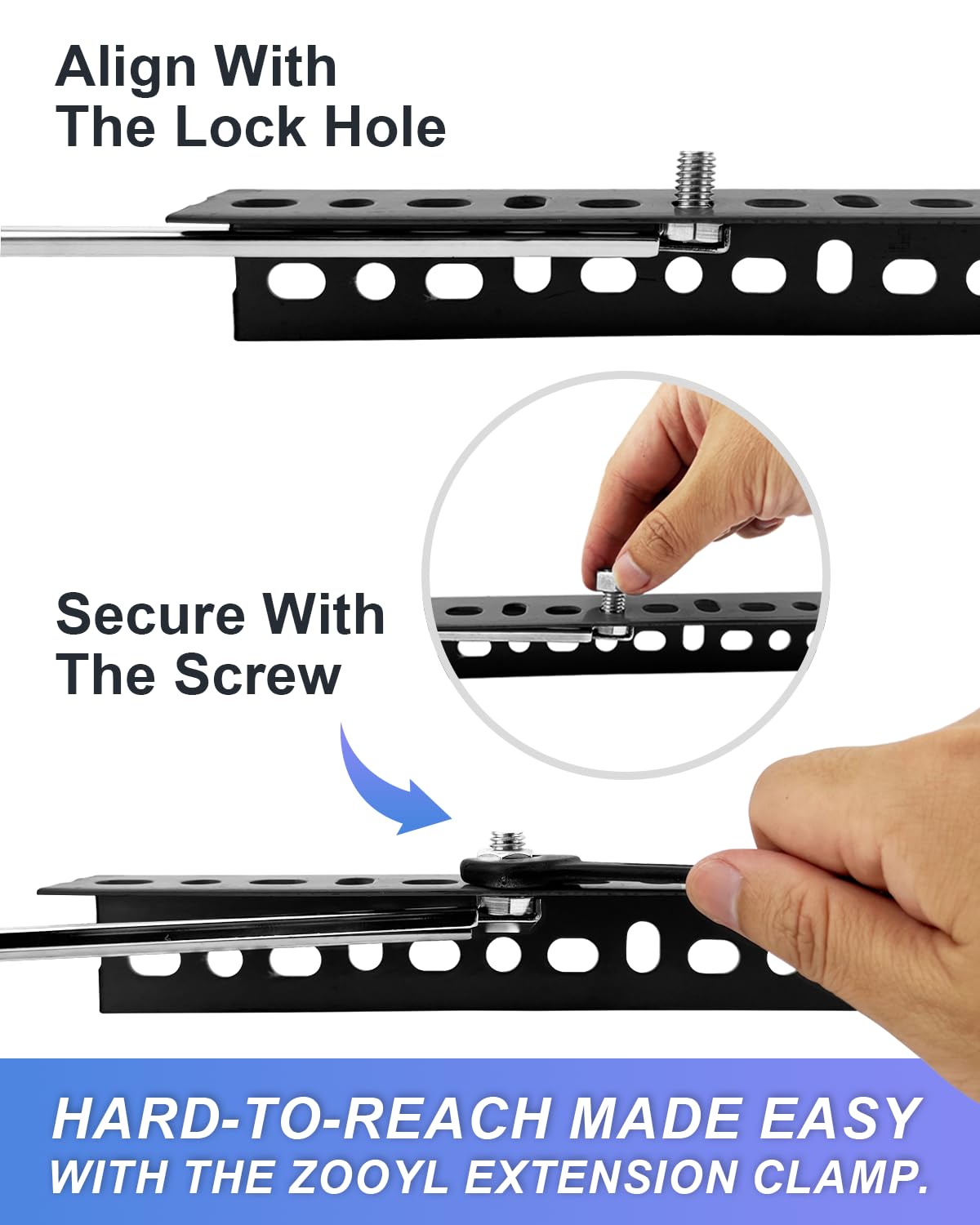 Snapklik.com : ZOOYL Spring-Loaded Extension Clamps Tri-Pack Exclusive ...