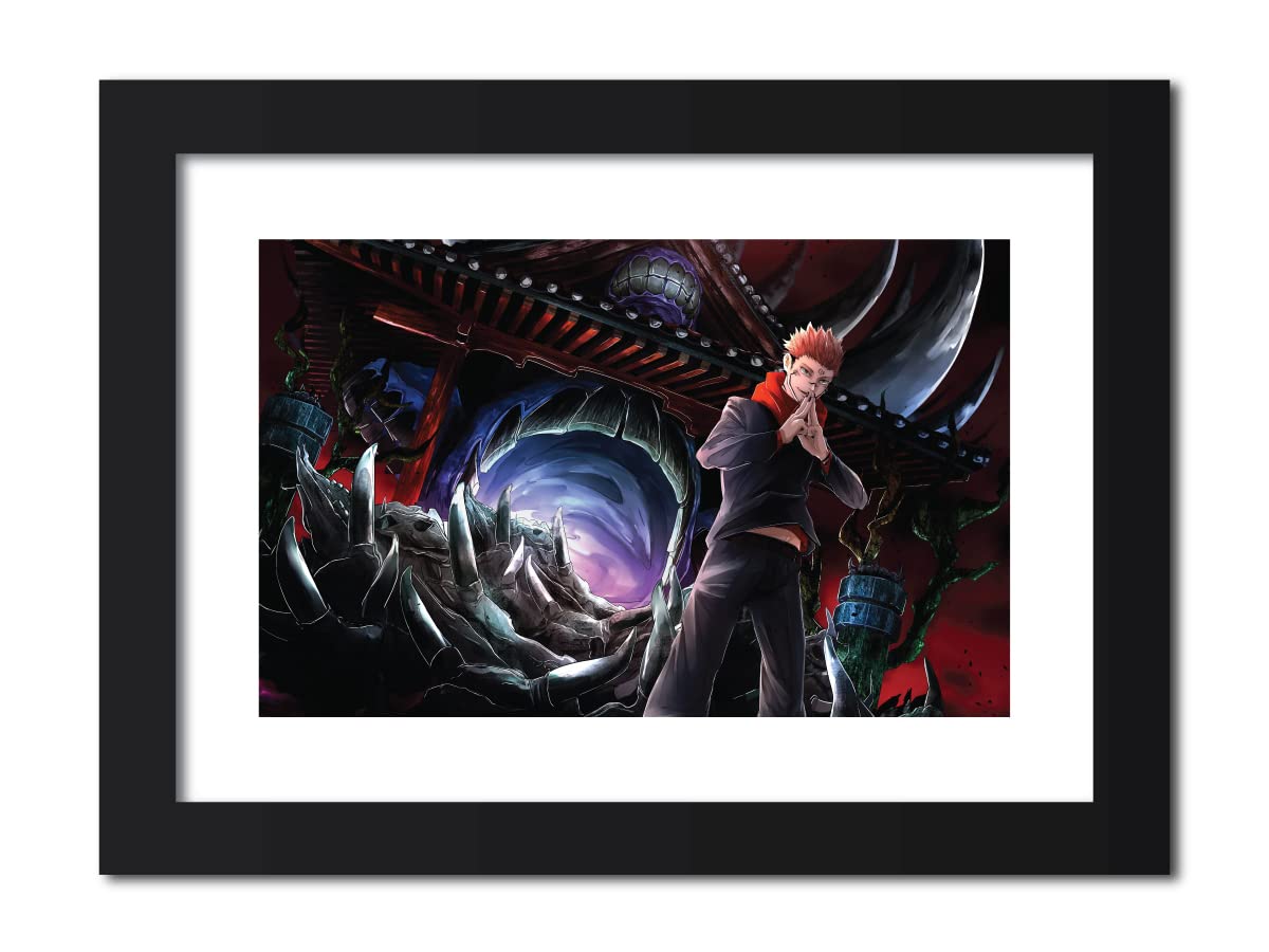 Tenorarts Sukuna Yuji Itadori Jujutsu Kaisen Laminated Posters Framed ...