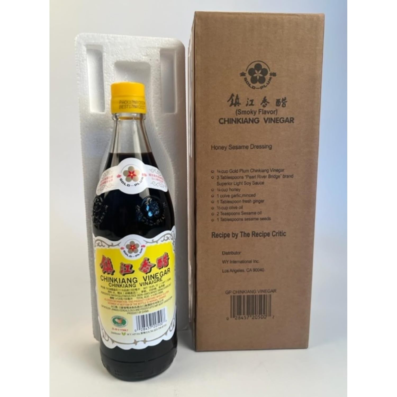 Amazon.com : Gold Plum Chinkiang Vinegar, 18.6 FL Oz The Original ...