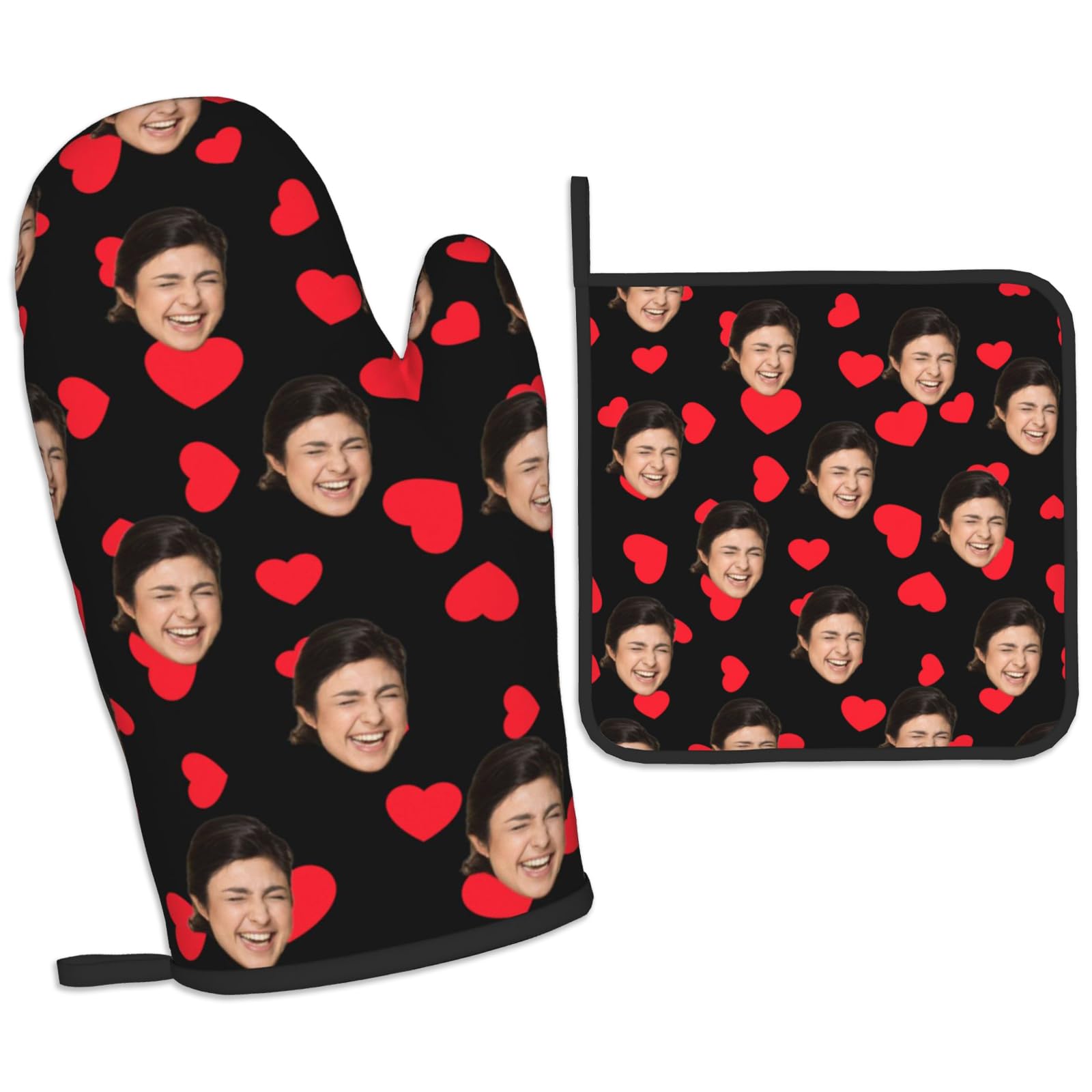 Amazon.com: Personalized Oven Mitts, Custom Oven Mitts and Pot Holders ...