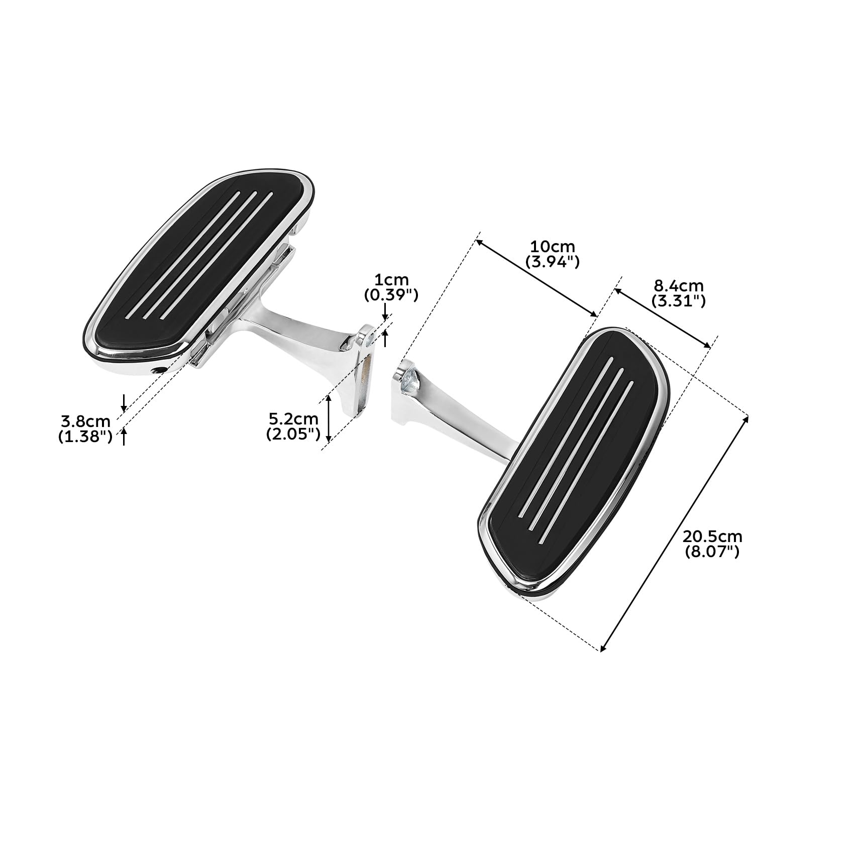 Snapklik.com : Passenger Floorboards Streamline Footboards Mount ...