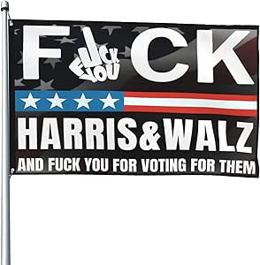 Amazon.com : F K Harris-Walz Flag Fuck Kamala Harris Anti Harris Yard ...