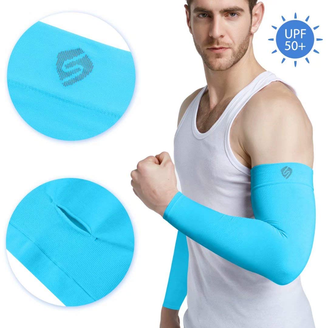 Snapklik.com : Arm Sleeves For Men Women UV Sun Protection Compression ...