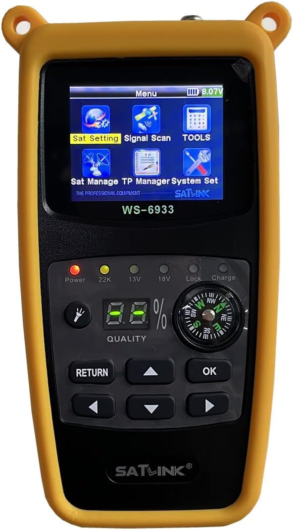 SATLINK WS-6933 DVB-S2/S2 FTA C&KU Band Satellite Meter Finder 2.4 inch ...