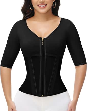Amazon.com: SHAPSHE Waist Trainer for Women Corset Vest Long Torso ...