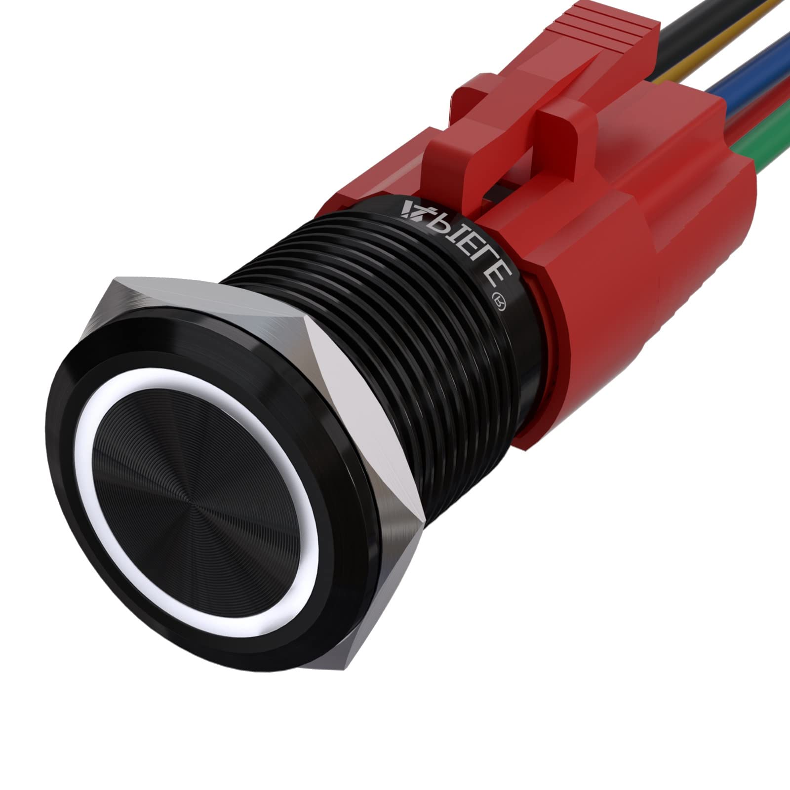 Snapklik.com : APIELE 16mm Momentary Black Push Button Switch On Off