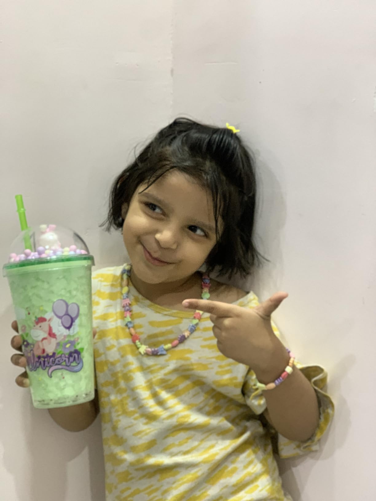 AMB Unicorn Water Bottler/Sipper Glass/Sipper with Straw for Girls,1 ...