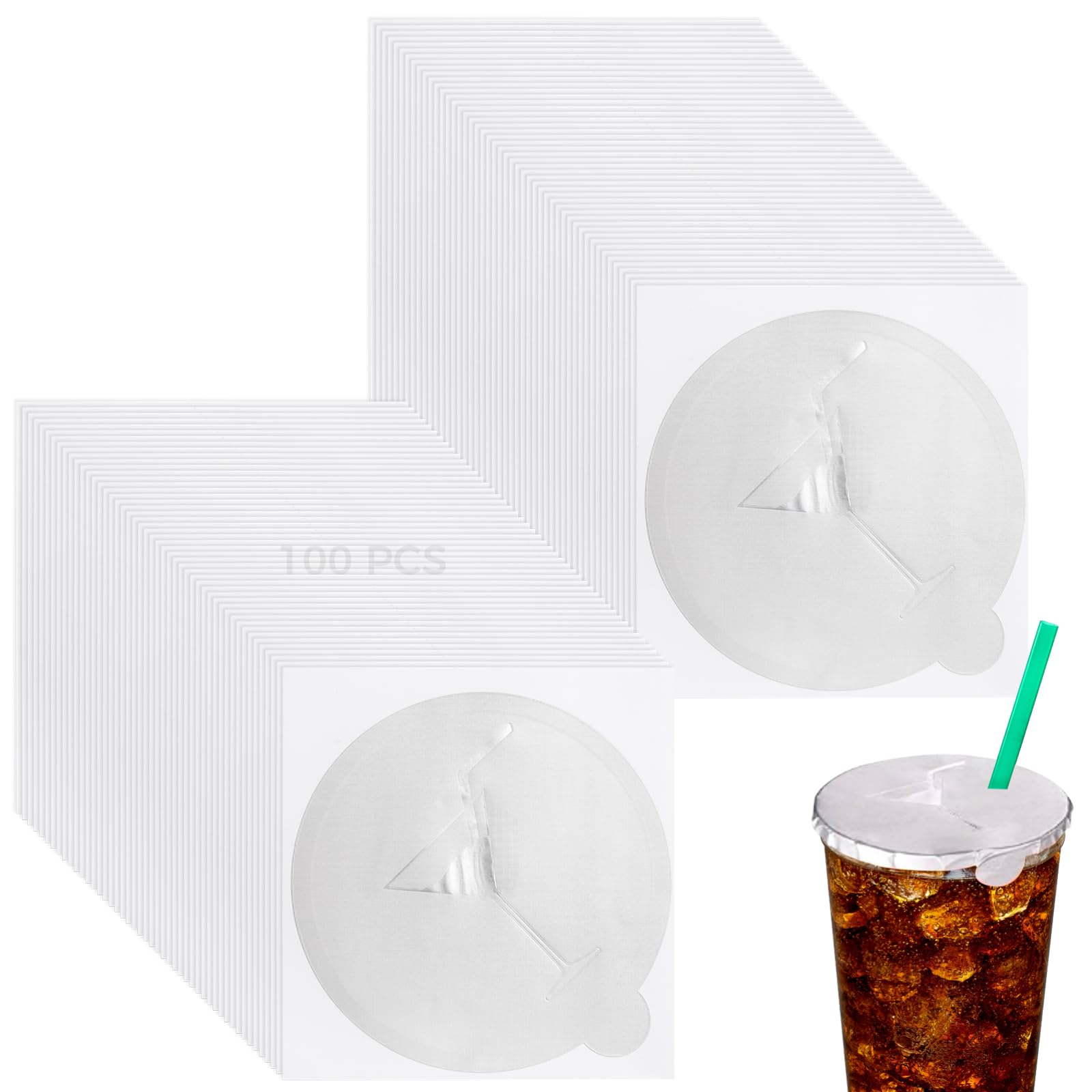 Amazon.com: 100 PCS Drink Protective Caps, Drink Covers for Beverage ...