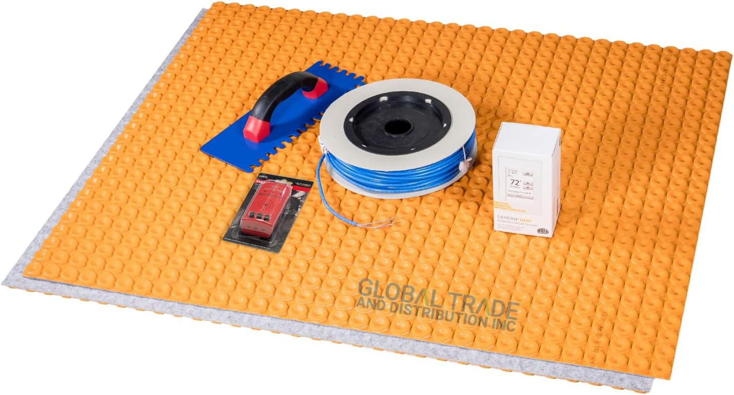 ARDEX FLEXBONE - Radiant Electric Floor Heating System 49 Sq Ft 120V ...