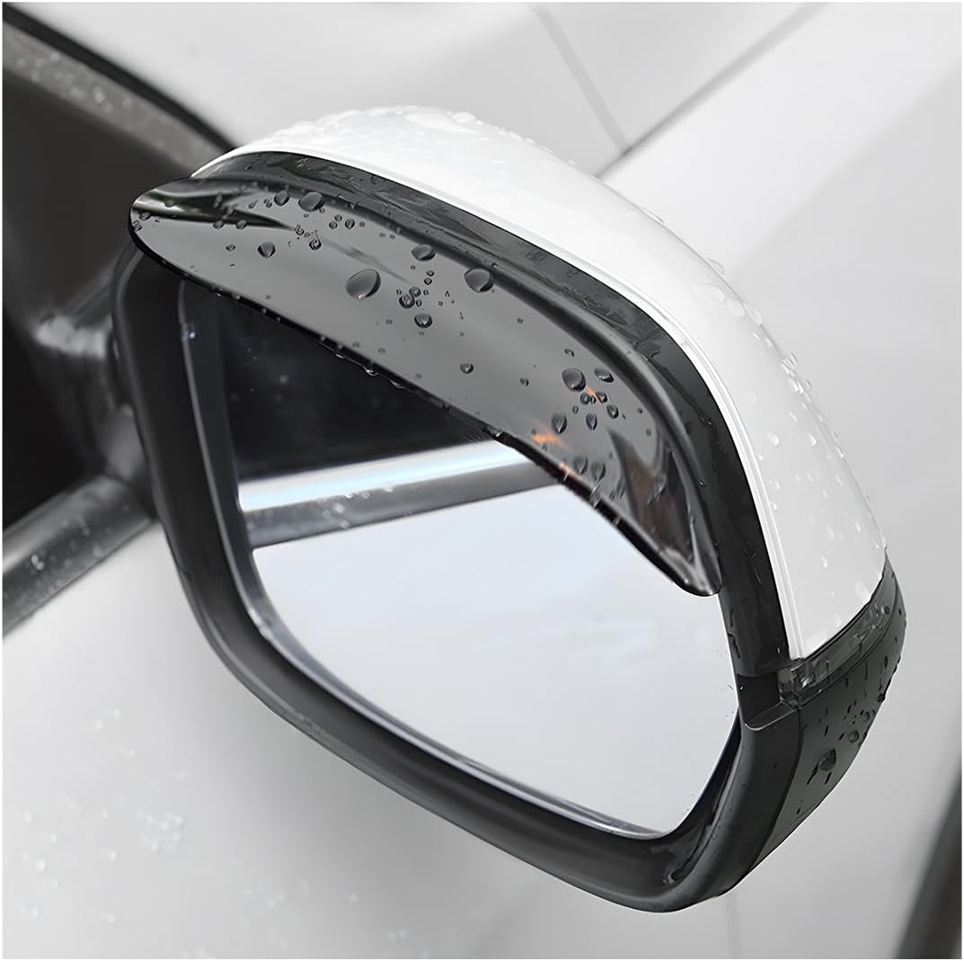 Amazon.com: povtii 2 PCS Car Rear View Mirror Rain Visor Guard ...