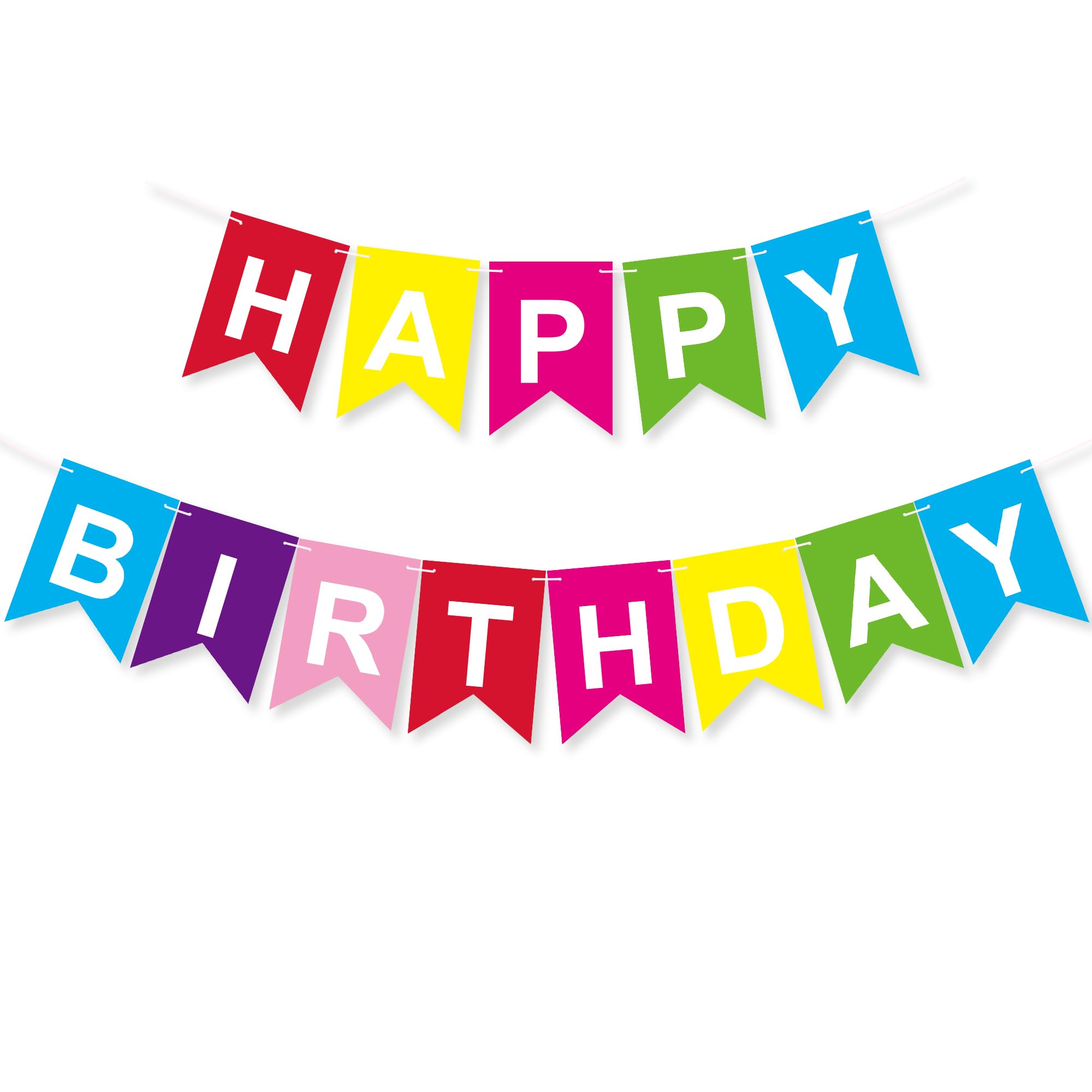 Happy Birthday Banner Happy Birthday Sign Birthday Banner Rainbow ...