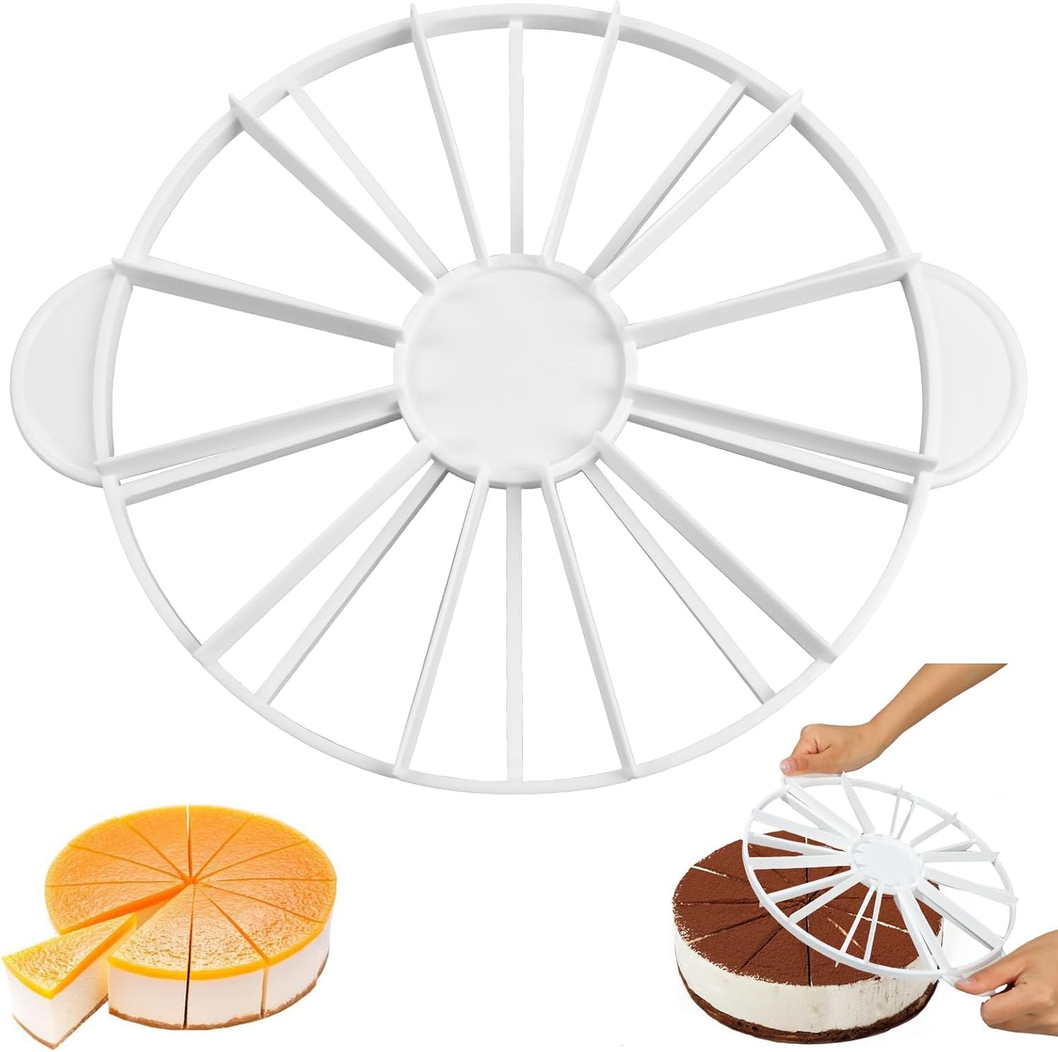 Amazon.com | WSERE Cake Slice Round Cake Portion Marker Cake Cutter ...