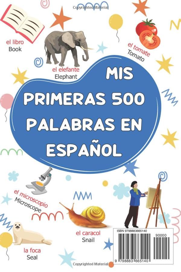 Snapklik.com : My First Bilingual Spanish English Picture Book: 500 ...