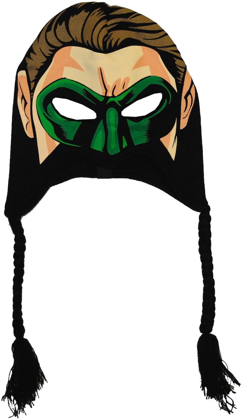 Toy Zany Green Lantern Mask Peruvian Laplander Hat : Amazon.co.uk: Toys ...