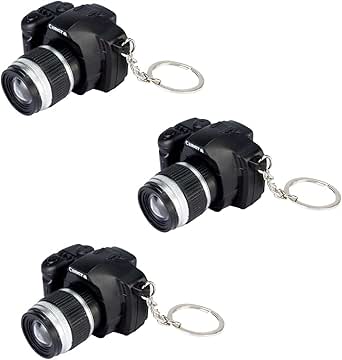 JJLFresheners 3Pcs Camera Keychain with Sound, Key Ring Decor Bag ...