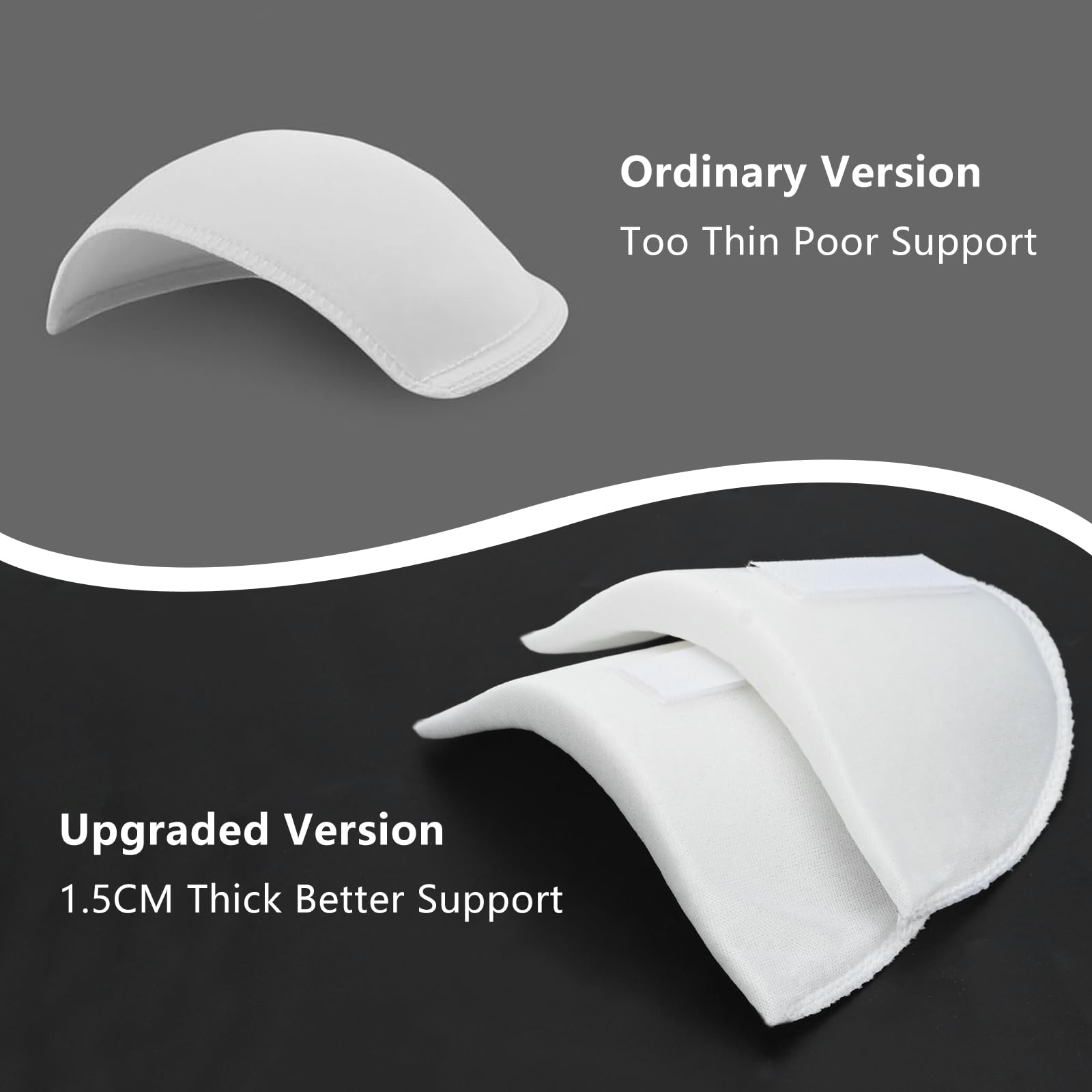 Bra Pad Inserts Shoulder Pads (4-Pack) - 1.5cm Thick Foam Enhancers For ...