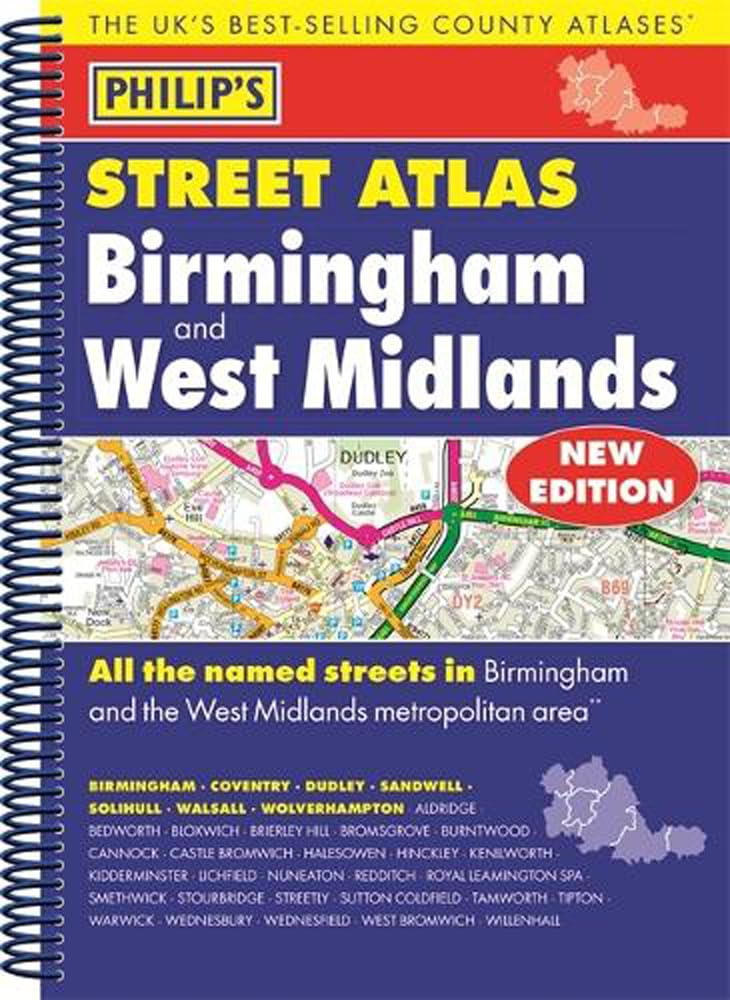 Philip's Street Atlas Birmingham and West Midlands: Amazon.co.uk ...
