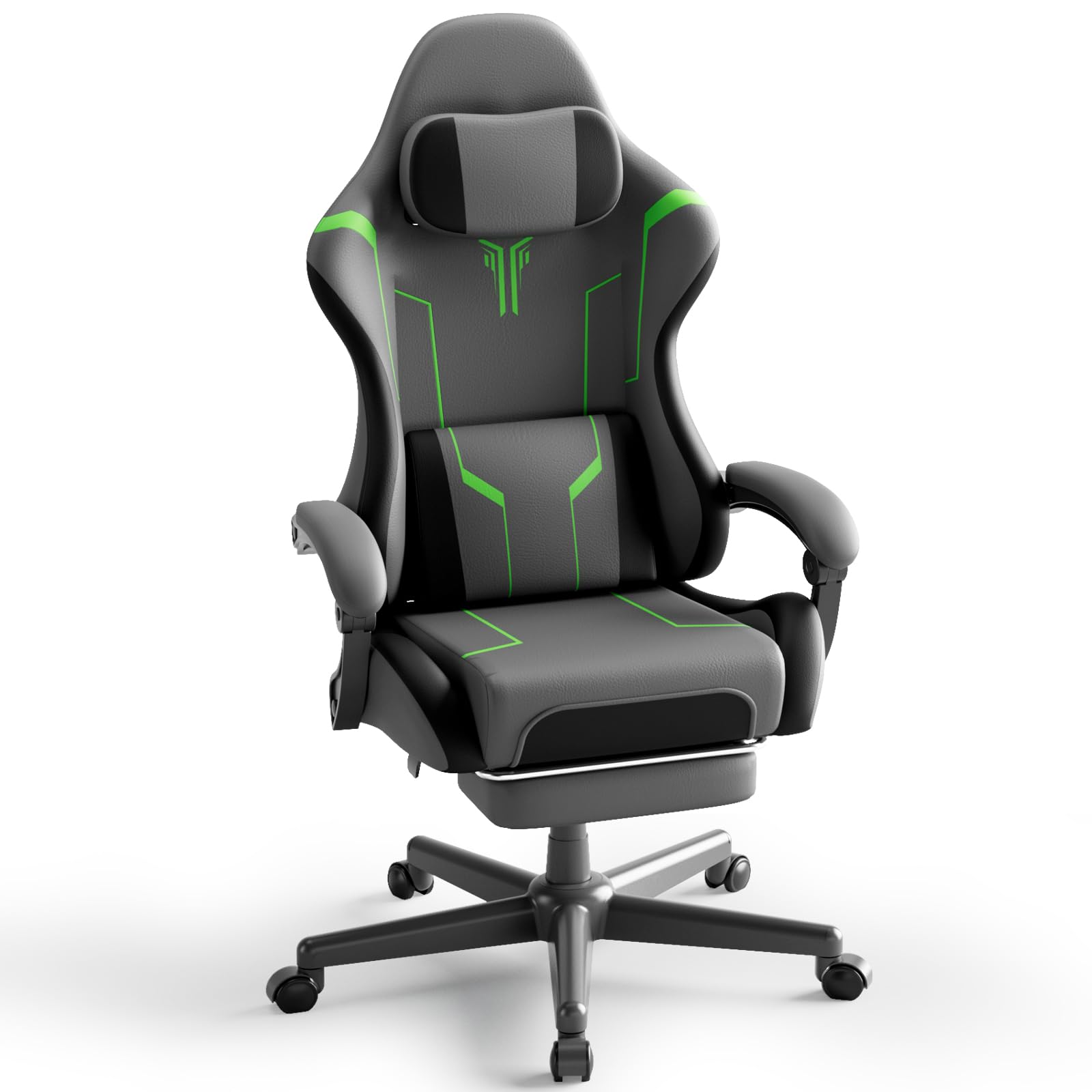 Amazon.com: Ferghana Gaming Chair, PU Leather Ergonomic Computer Chair ...