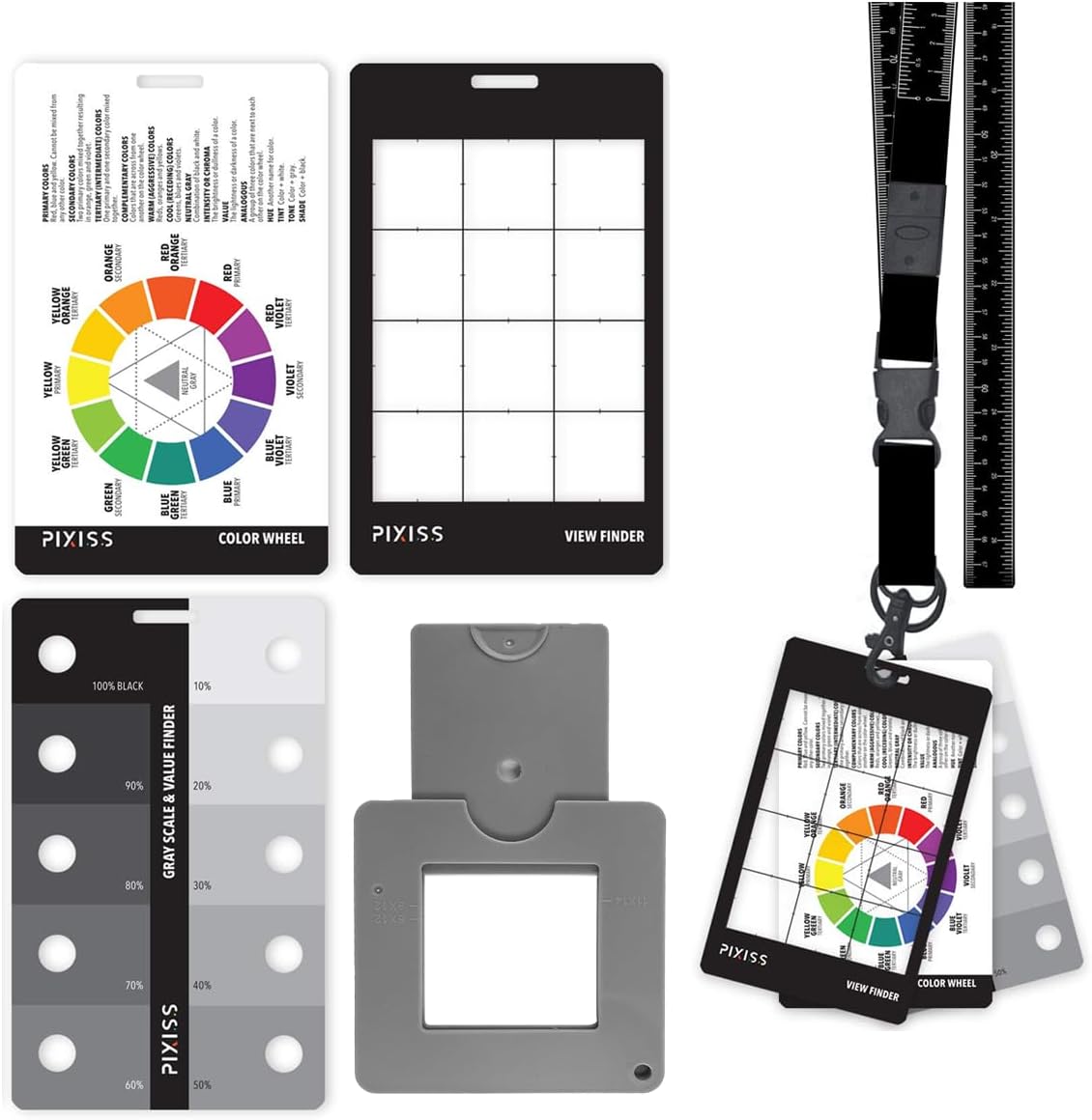 Amazon.com: hotifytools Grey Scale Value Finder, Color Wheel, View ...