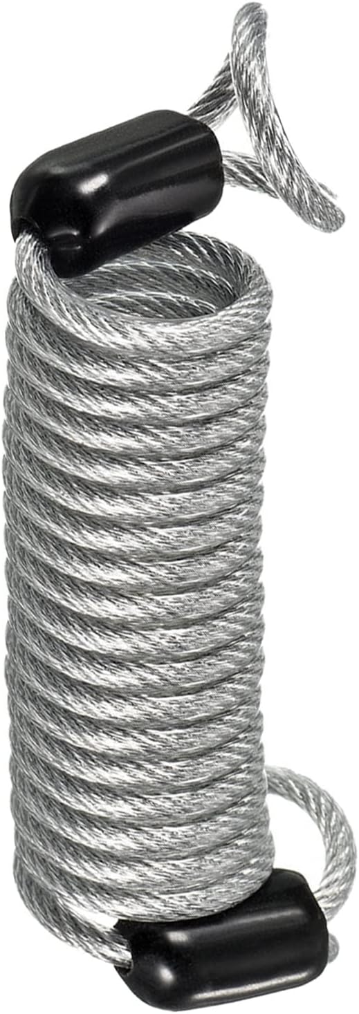 M METERXITY Disc Lock Security Steel Cable - Plastic Coated Spring ...