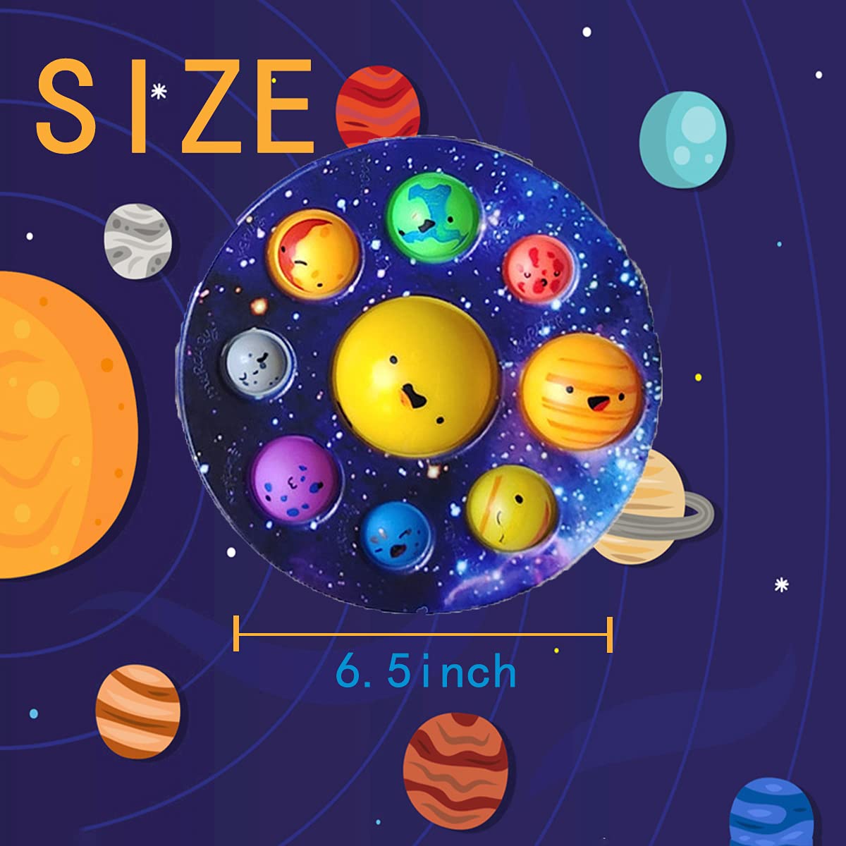 Buy Kluyuexin Planet Simple Bubble Dimple Fidget Popper, Planets for ...