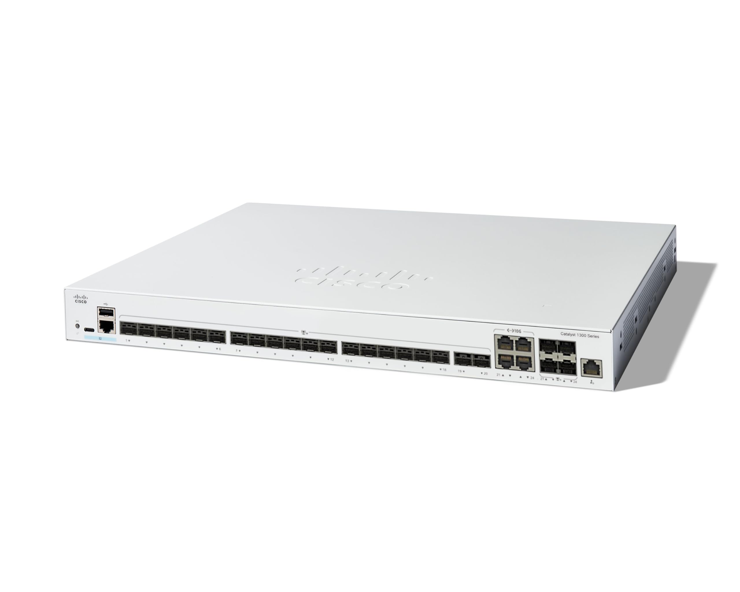 Amazon.com: Cisco Catalyst 1300-24XS Managed Switch, 20 Port 10G SFP+ ...