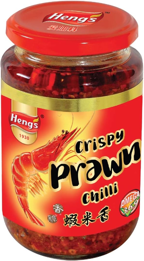 Heng's Crispy Prawn Chilli, in Oil - 340g : Amazon.co.uk: Grocery