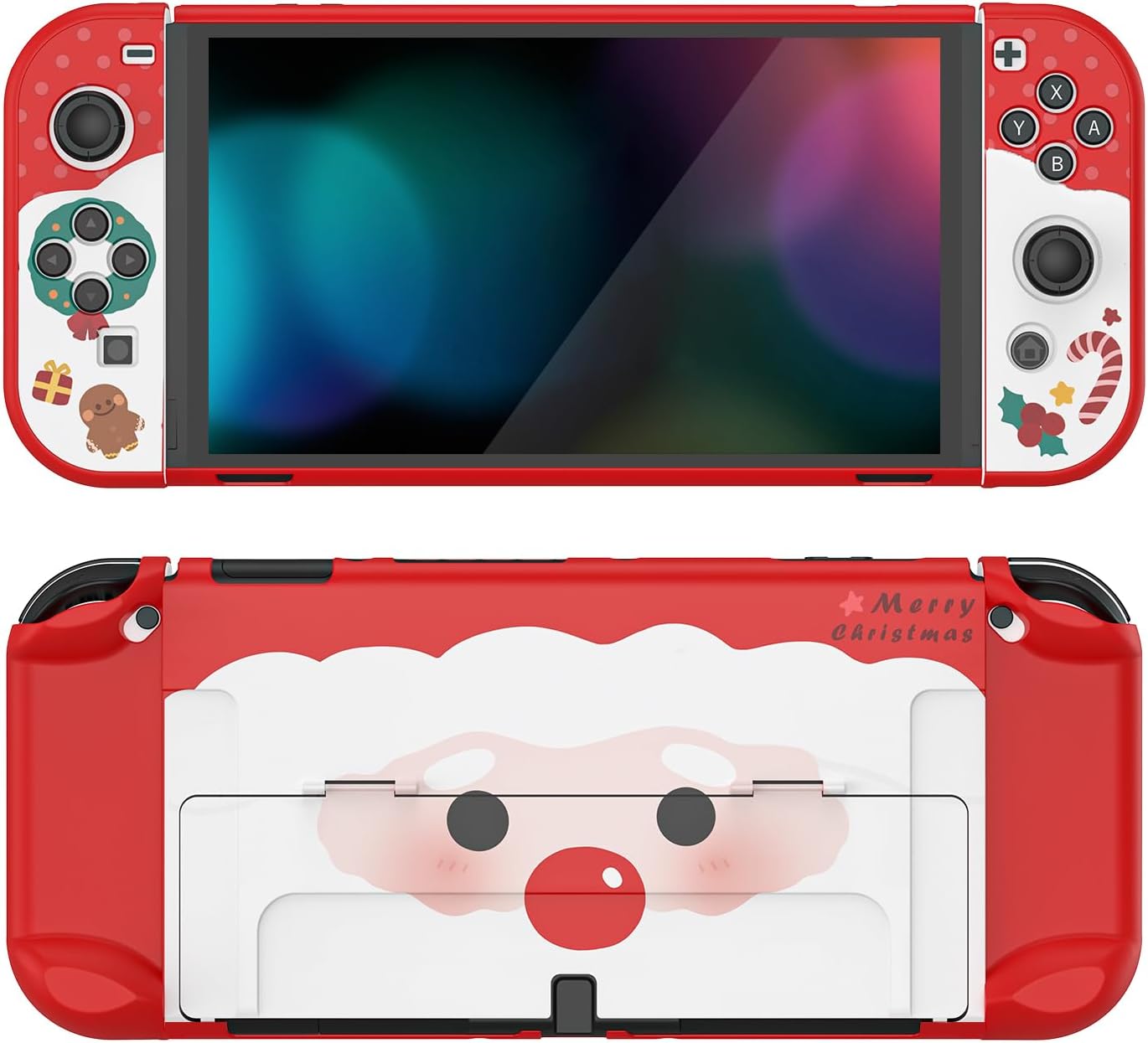 Amazon.com: IINE Dockable Switch OLED Protective Case, Christmas Theme ...