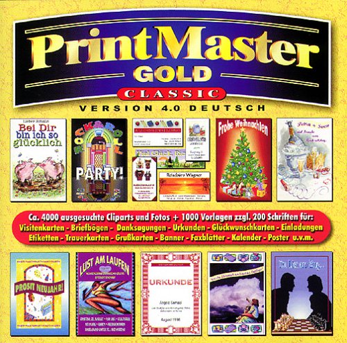 PrintMaster 4 Gold Classic : Amazon.de: Bücher