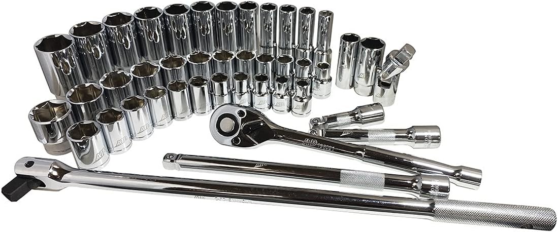 Amazon.com: ATD Tools 43 pc 1/2” Driver SAE & Metric Socket Set ATD-1365
