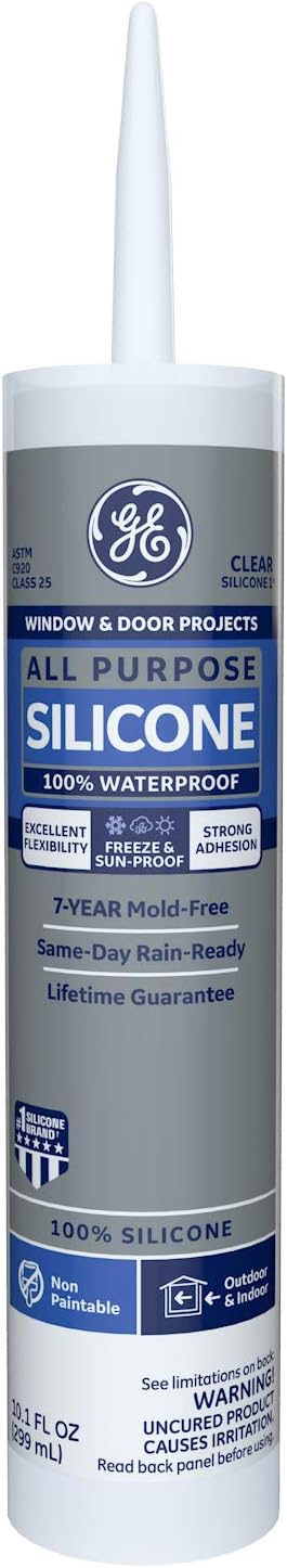 Amazon.com: GE Sealants & Adhesives All Purpose Silicone 1 Sealant, 10 ...