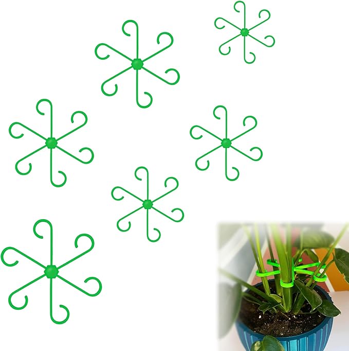 Amazon.com : smrtcol 6pcs Climbing Houseplant Stem Supports,Plant stem ...